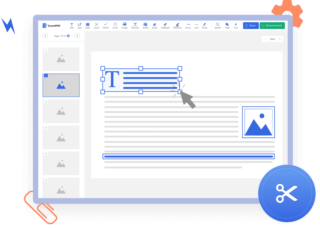 Dividir un archivo PDF en línea | PDFSmart