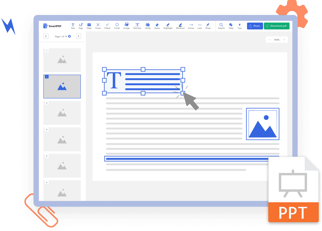Converter PDF em PowerPoint | PDFSmart