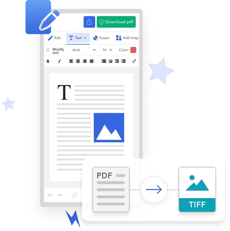 Convertir un PDF a un archivo TIFF | PDFSmart